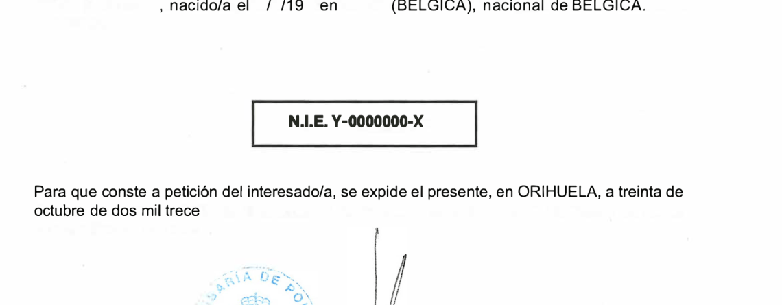 All about the NIE number : (Foreigners' Identification Number)